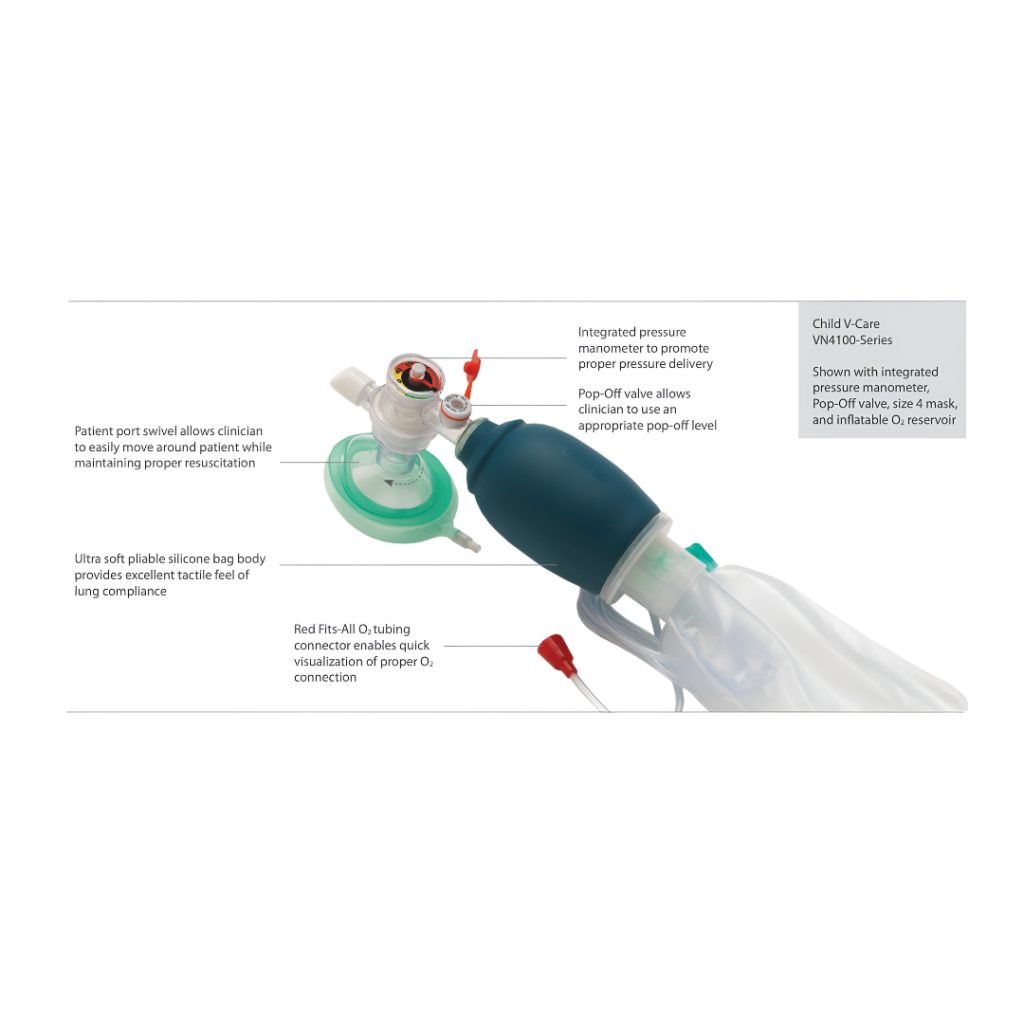V-Care Silicon Resuscitator with Manometer - The Leading Medical ...